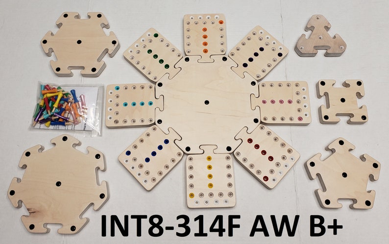 DELUXE 8 Player Modular Fast Track Board Game W/EXTRA HUBS - Etsy