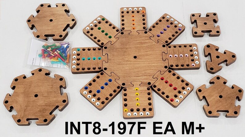 DELUXE 8 player Modular Fast Track board game W/EXTRA HUBS | Etsy