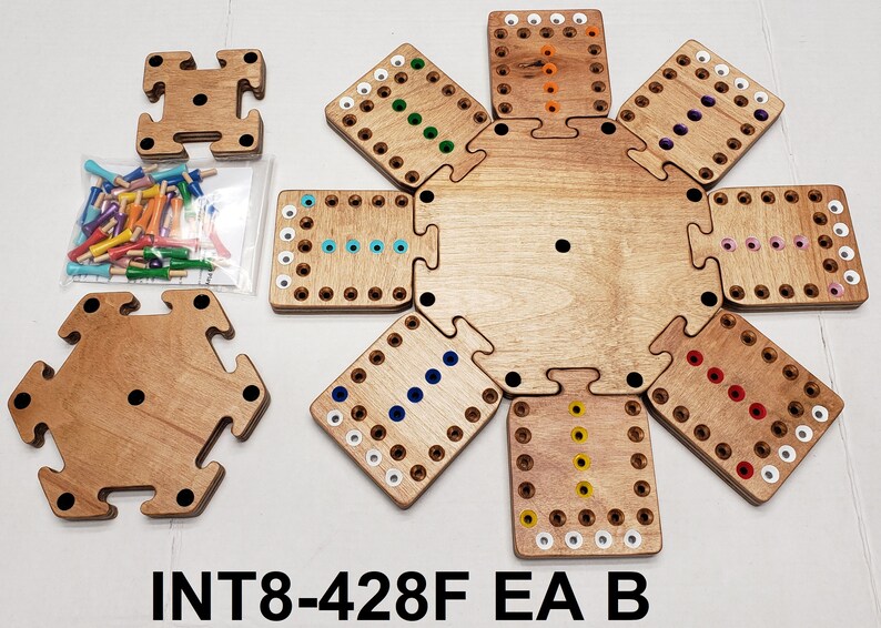 8 Player Modular Fast Track Board Game - Etsy