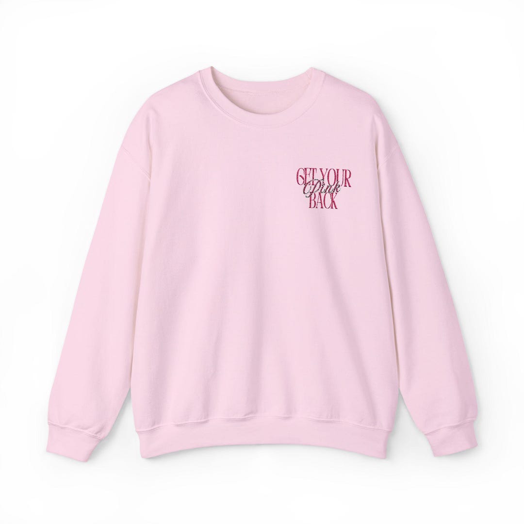 Get Your Pink Back-crewneck Sweatshirt - Etsy