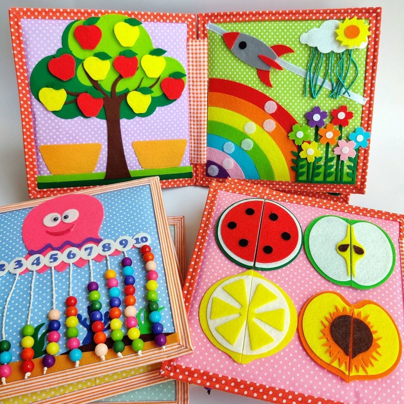 Toddler Quiet Book - Etsy