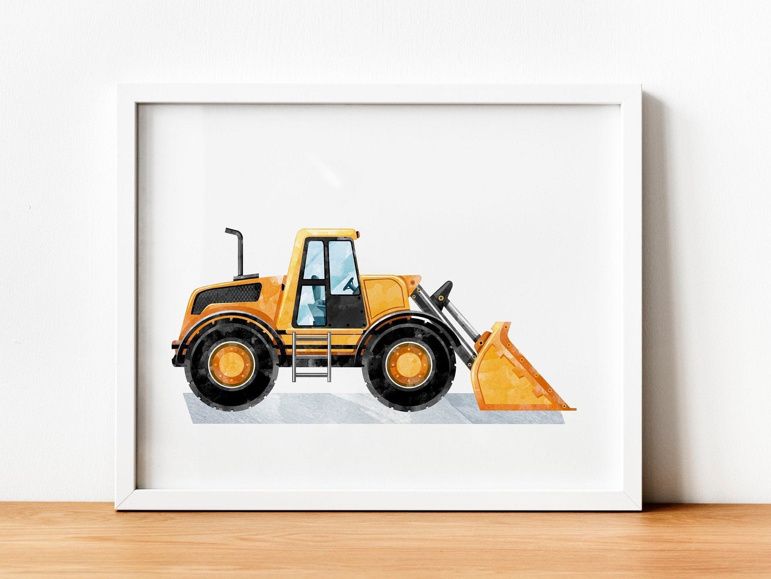 Bulldozer Wall Art, Construction Wall Art,construction Truck Print ...