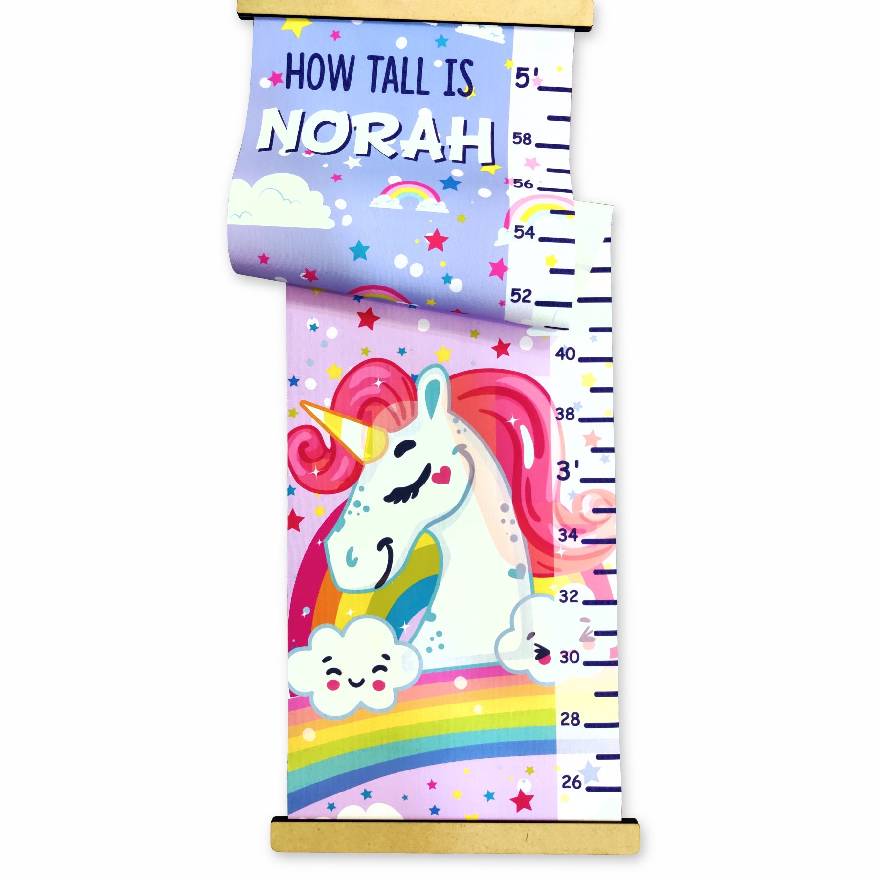 Personalized Unicorn Growth Chart Unicorn Height Chart - Etsy