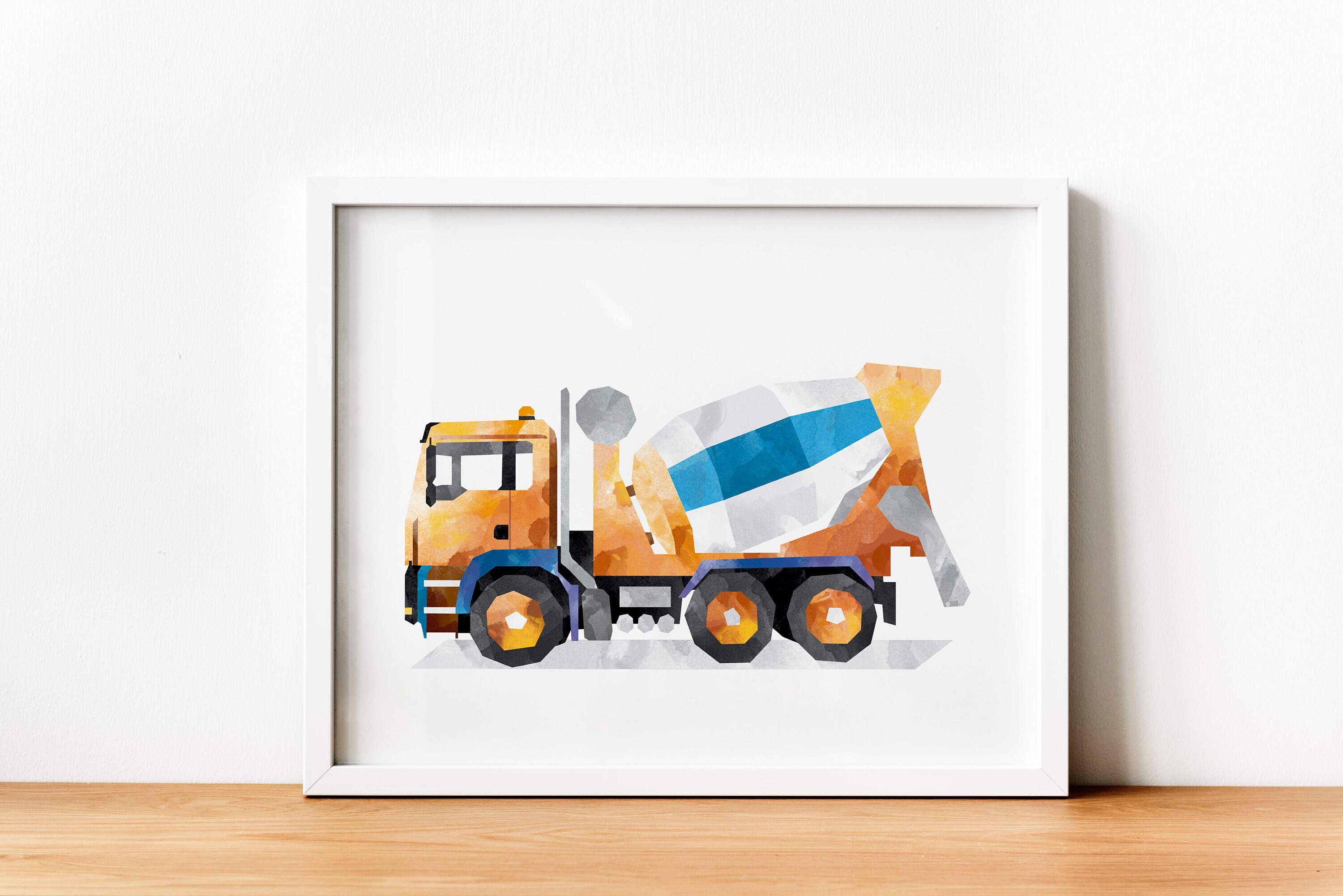 Set of 4 Construction Wall Printsconstruction Printable - Etsy