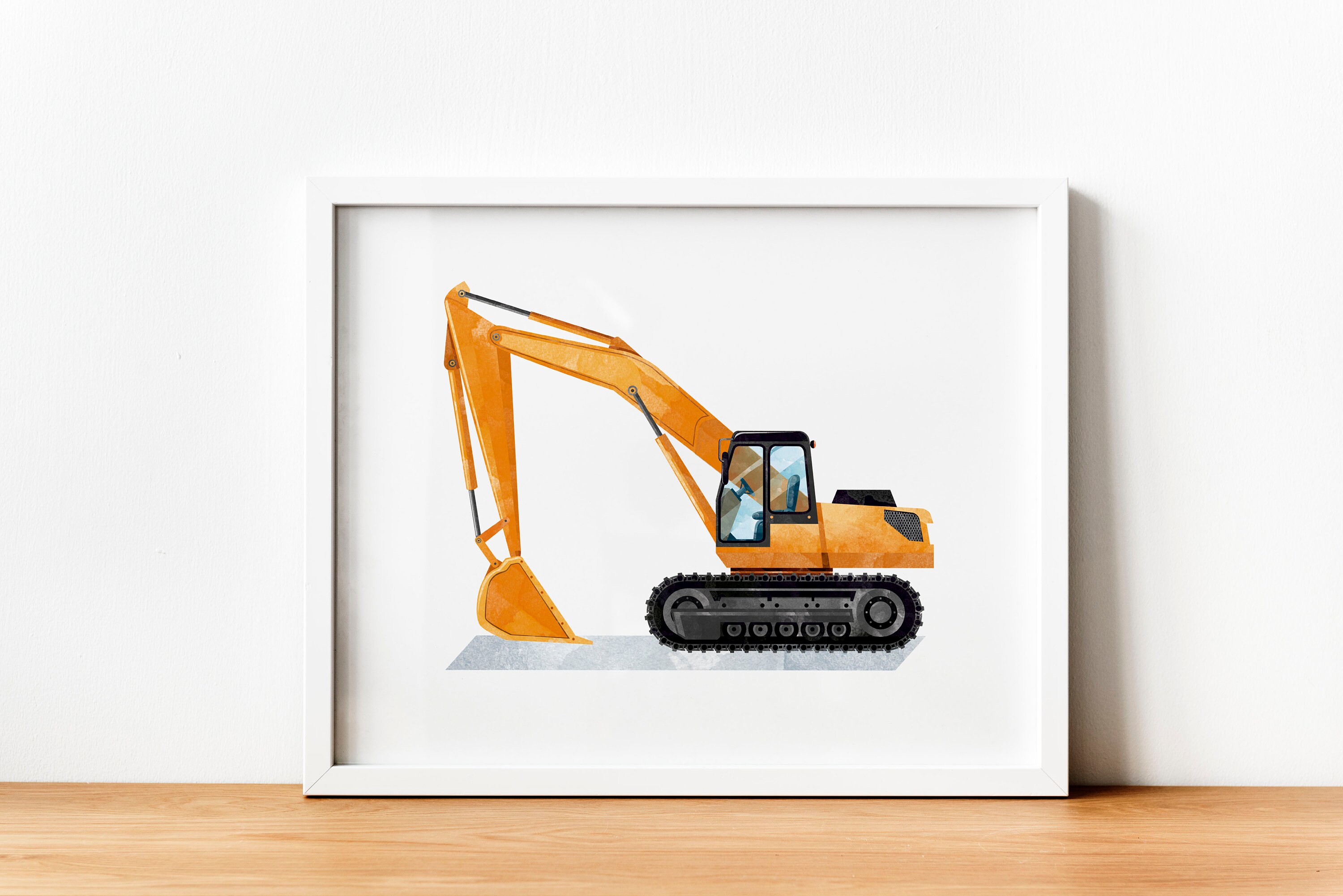 Set of 4 Construction Wall Printsconstruction Printable - Etsy