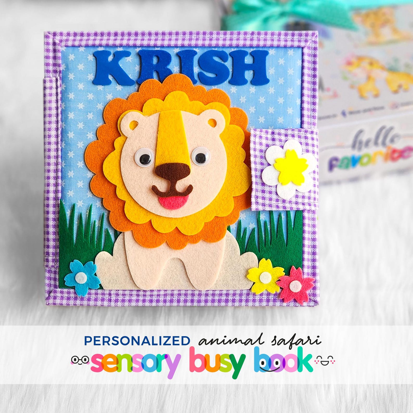 Personalized Quiet Busy Book, Quiet Book Toddler Learning, Felt Quiet ...
