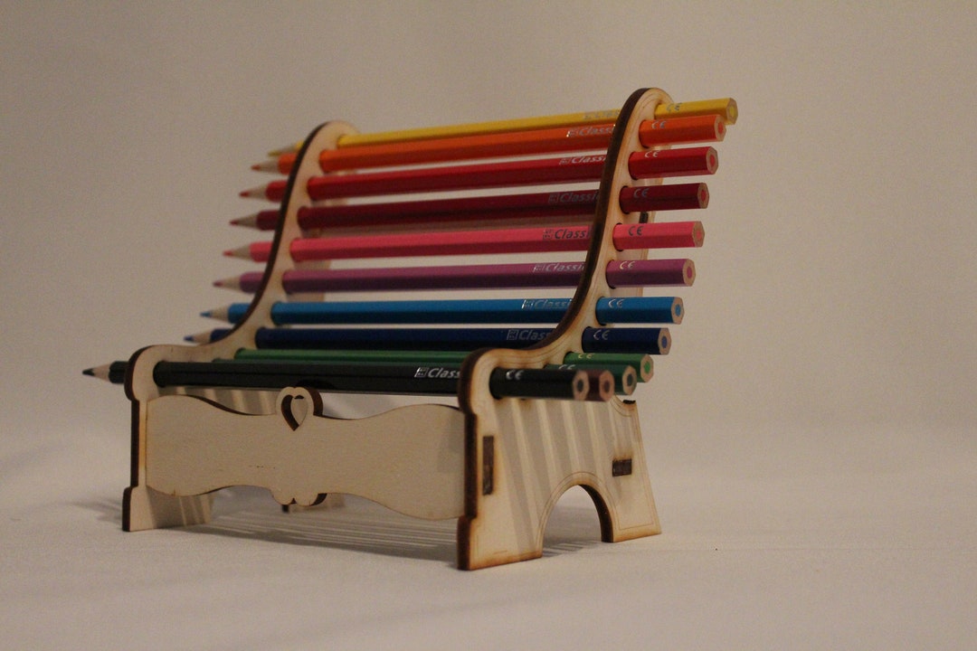 Wooden Pen Holder, Wooden Stadium Pen Holder - Etsy
