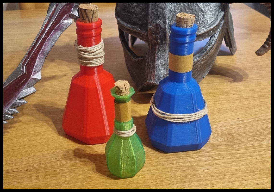 Skyrim Larp Elder Scroll Inspired Potion Bottle Fan Made - Etsy