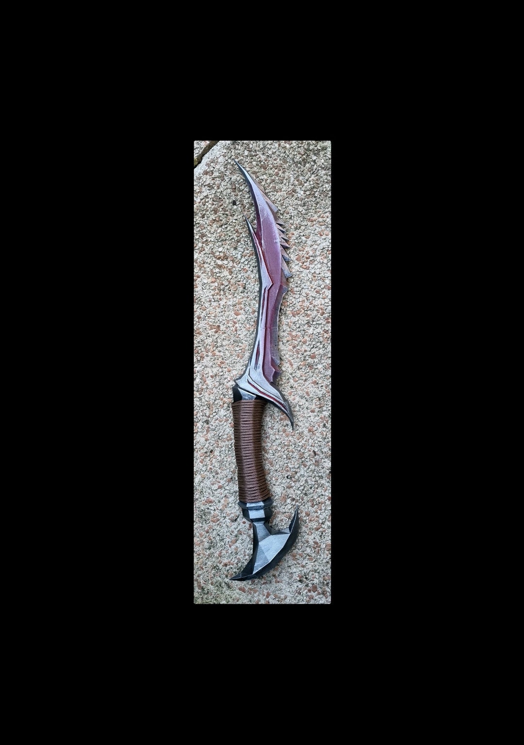 Skyrim Daedric Dagger Inspired Elder Scroll Daedric Dagger Cosplay Fan ...