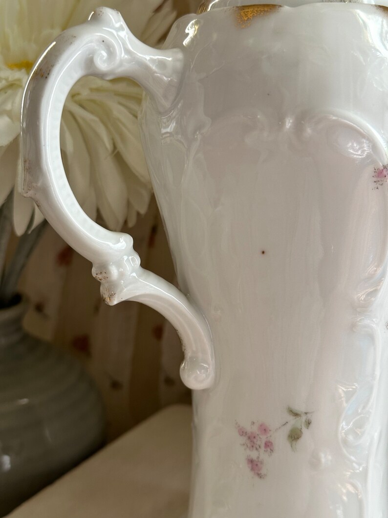 Antique Weimar Germany Chocolate Pot, Floral Design - Etsy