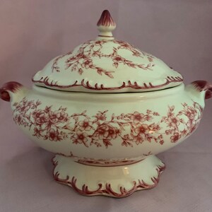 Gorgeous Victorian Style Floral Tureen - Etsy