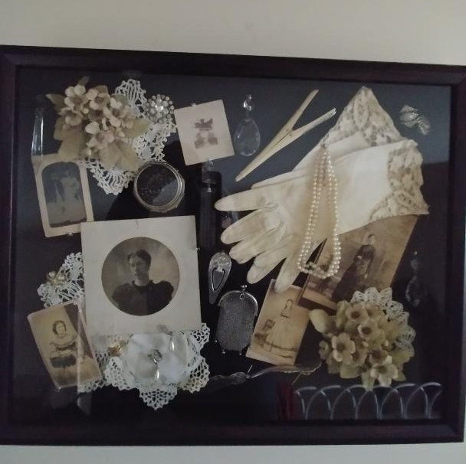 Vintage Victorian Shadow Box Art - Etsy