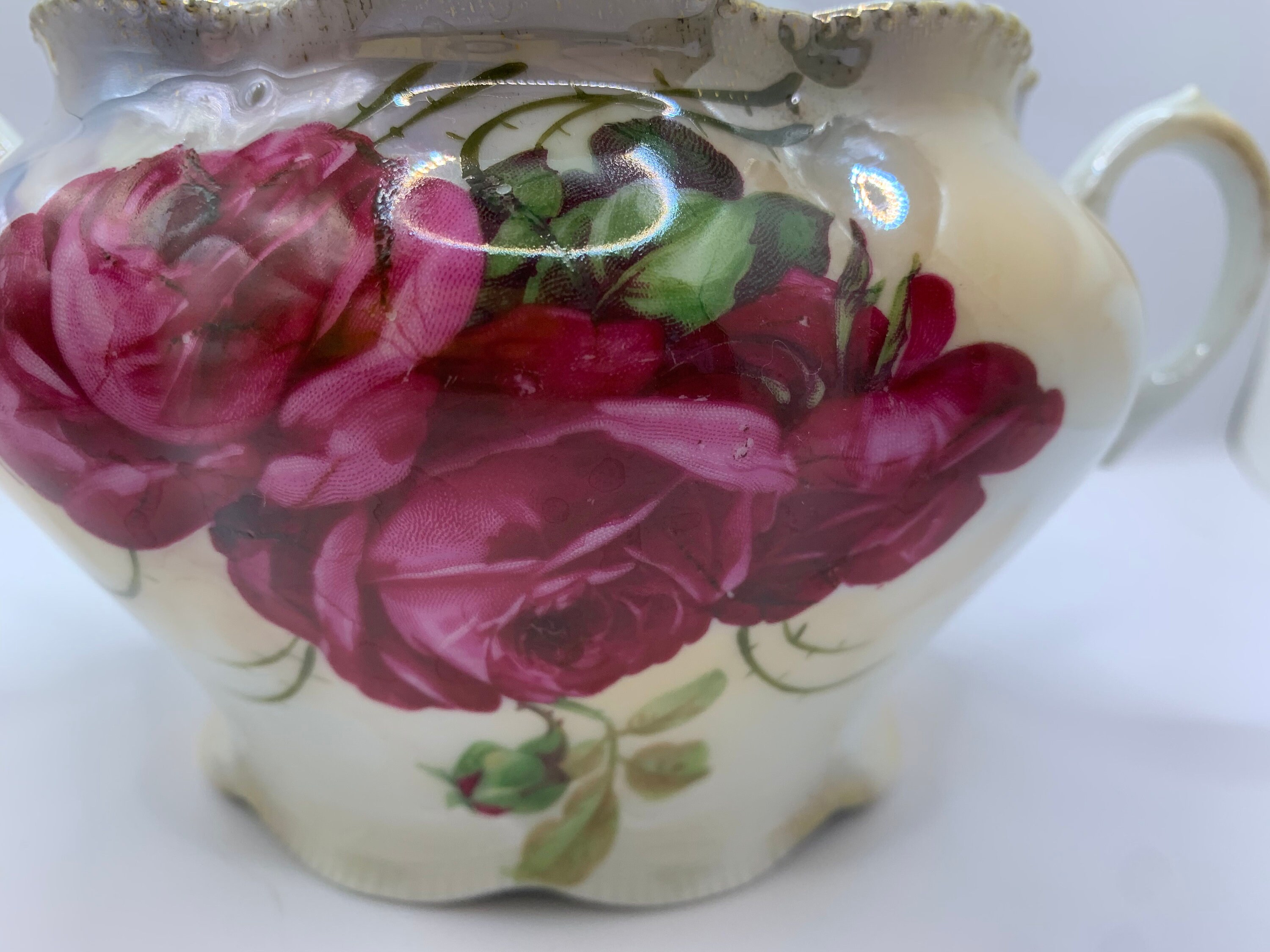 Antique Roses Biscuit/cracker Jar - Etsy