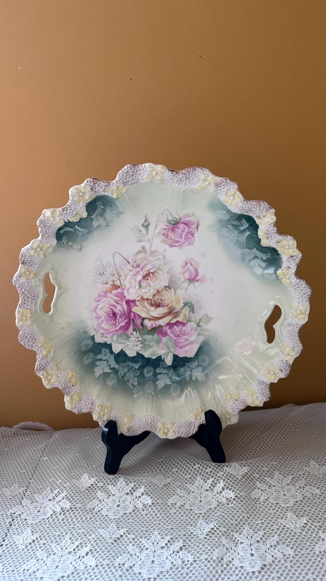 Antique RS Prussia Plate - Etsy