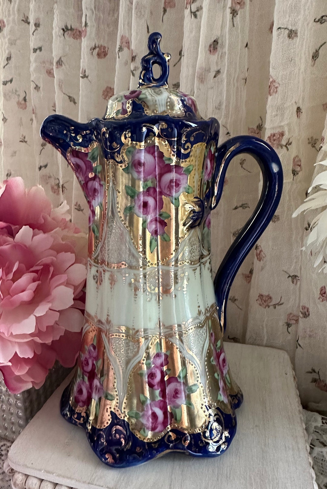 Antique Nippon Chocolate Pot - Etsy