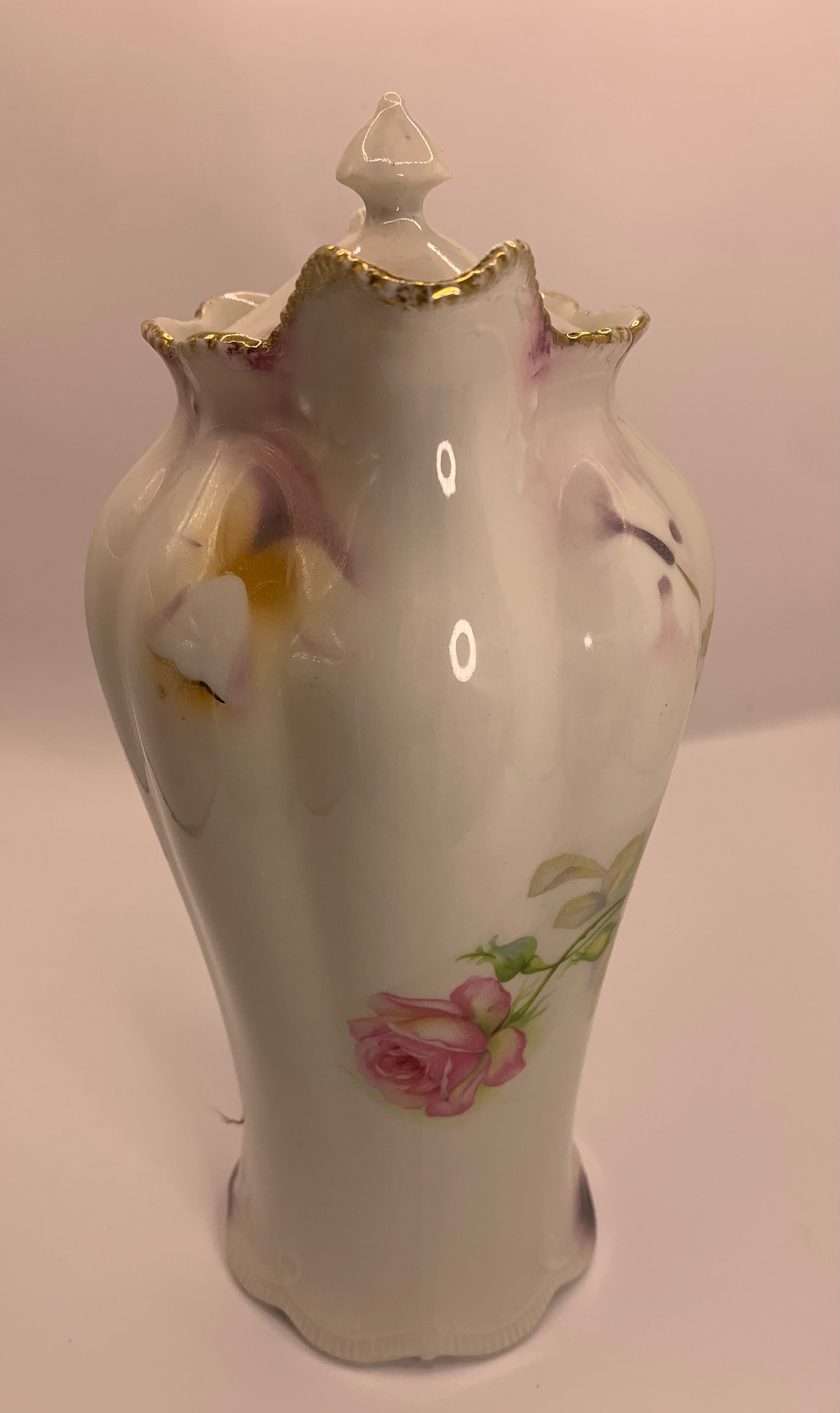 Antique Gorgeous Rose Chocolate Pot Set - Etsy