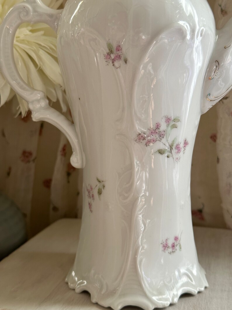 Antique Weimar Germany Chocolate Pot, Floral Design - Etsy
