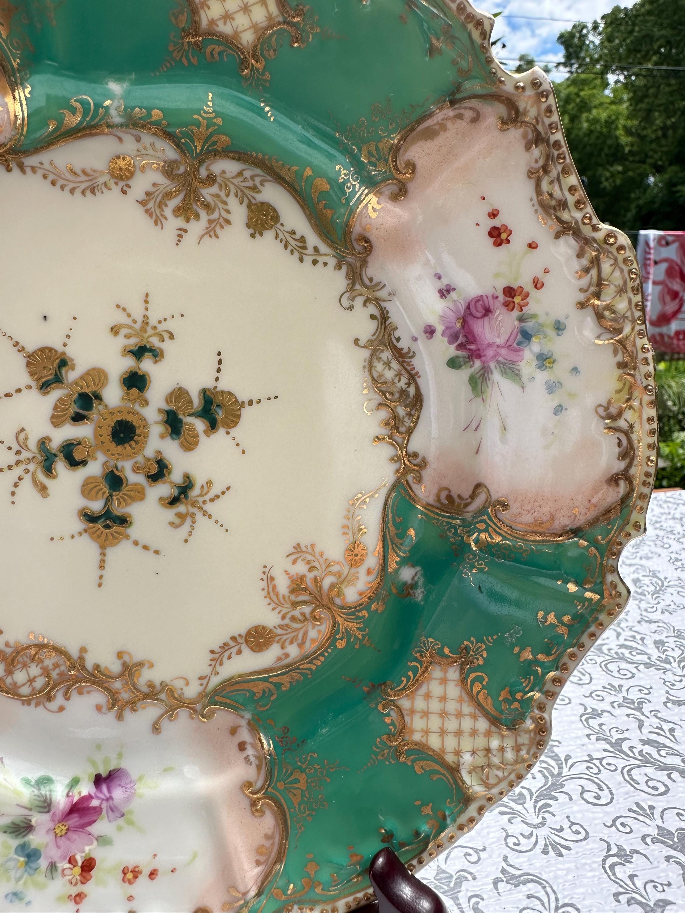 Antique Gorgeous Hand Painted Plate - Etsy