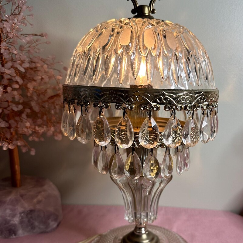 Crystal Lamp - Etsy