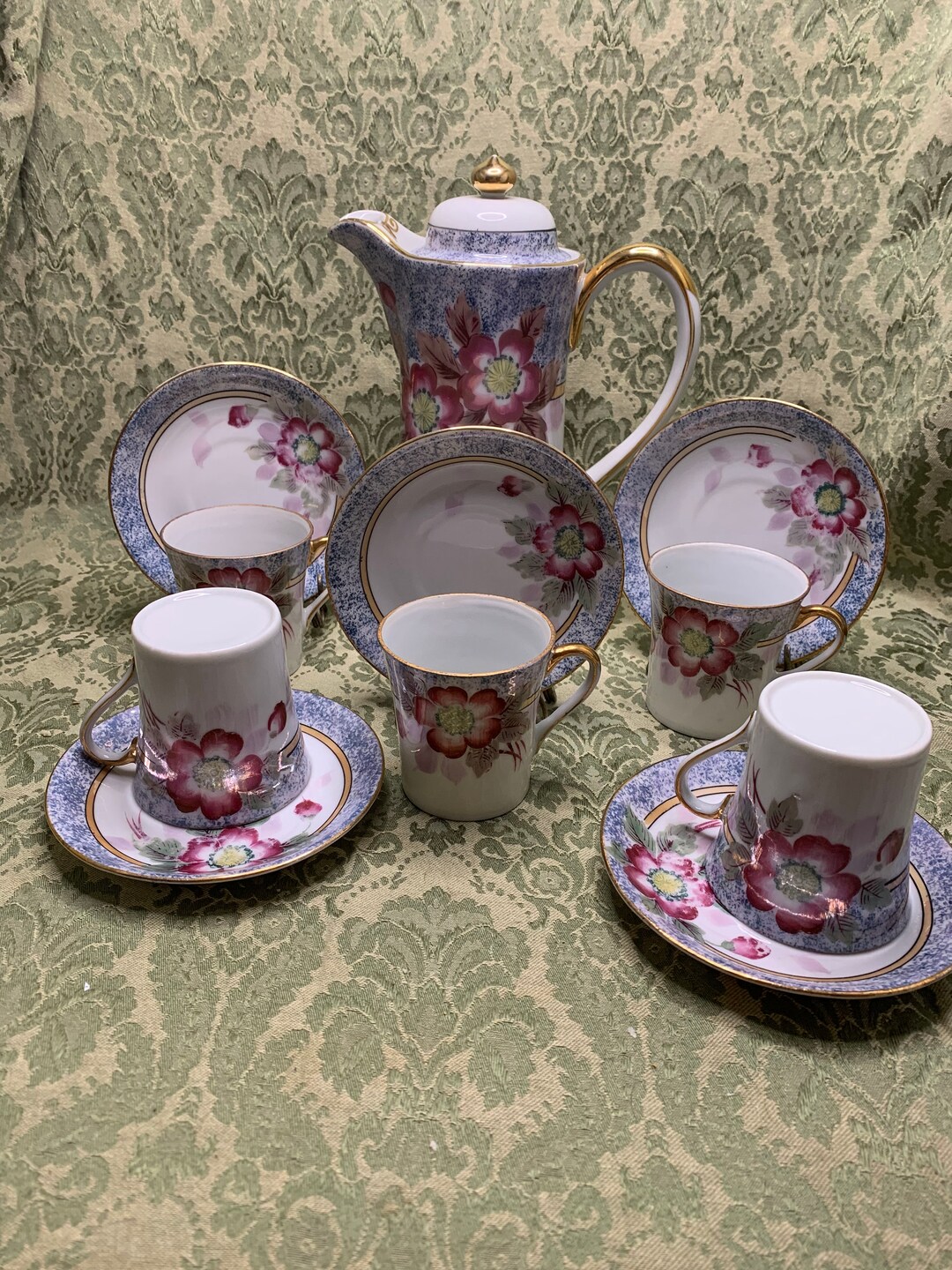 Vintage Chocolate Pot Set - Etsy
