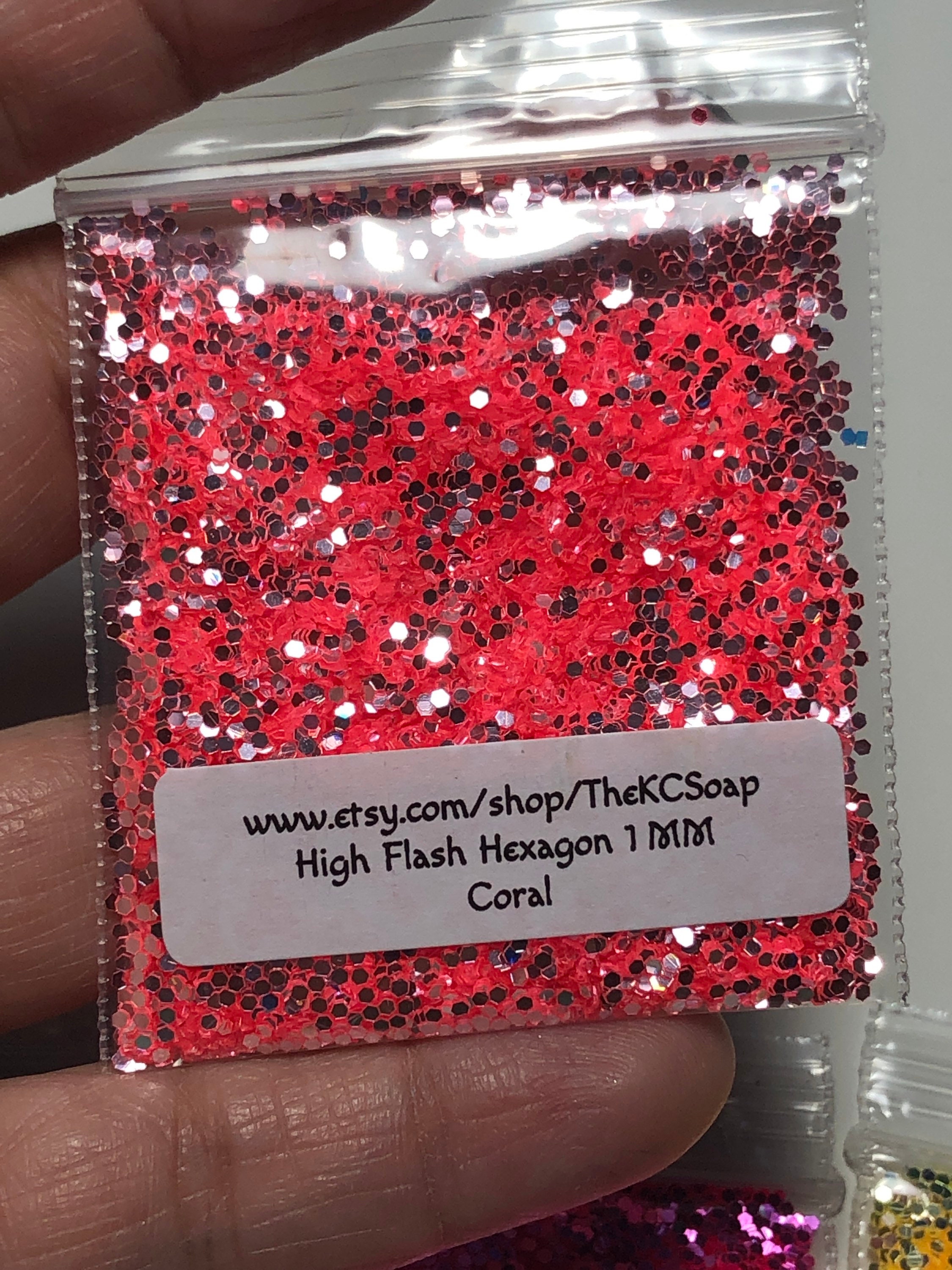 High Flash Hexagon 1MM Nail Act Face Solved Resistant | Etsy