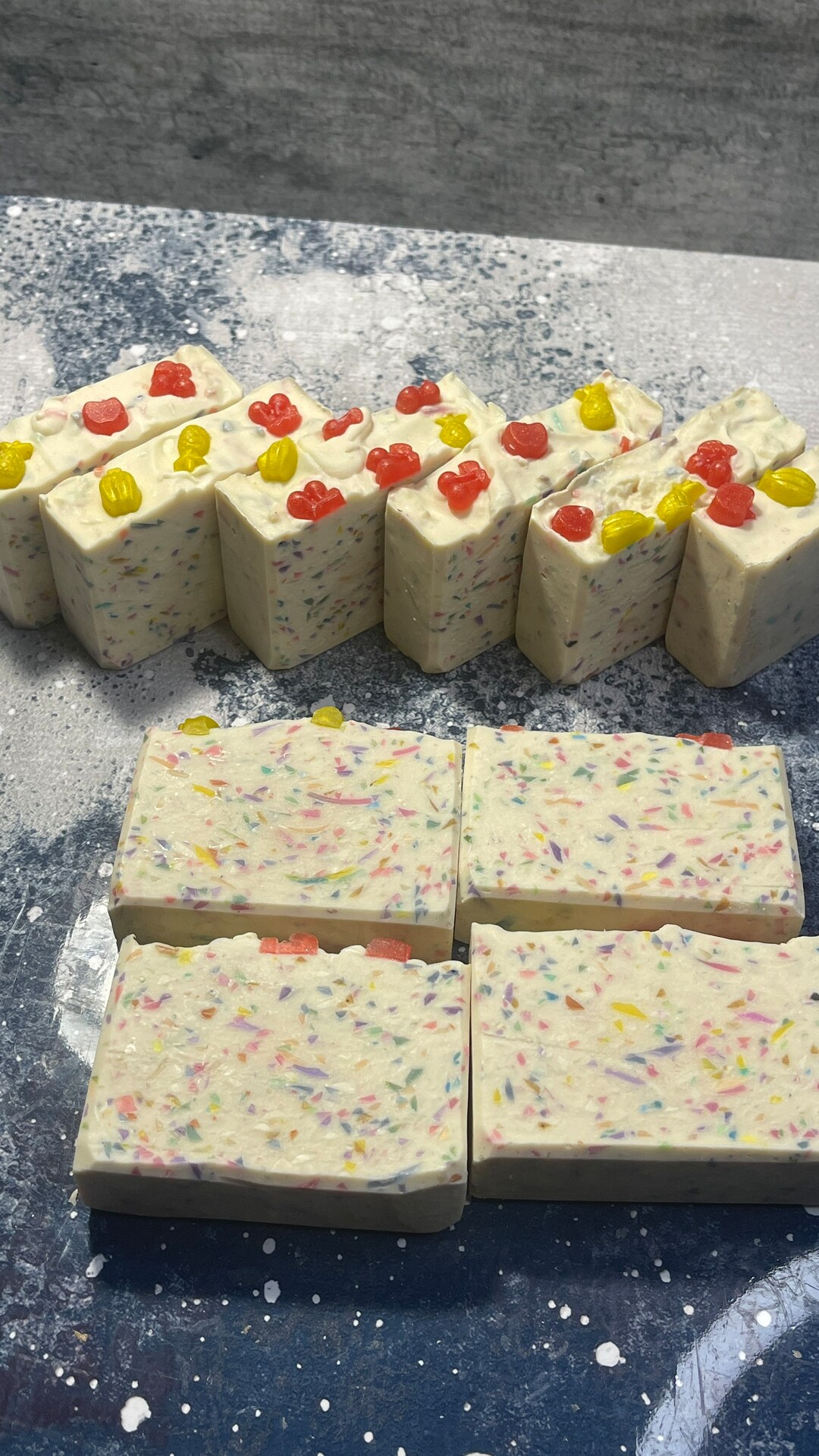 Handmade Artisan Confetti Cold Process Soap Bar With Shea Butter Cocoa ...
