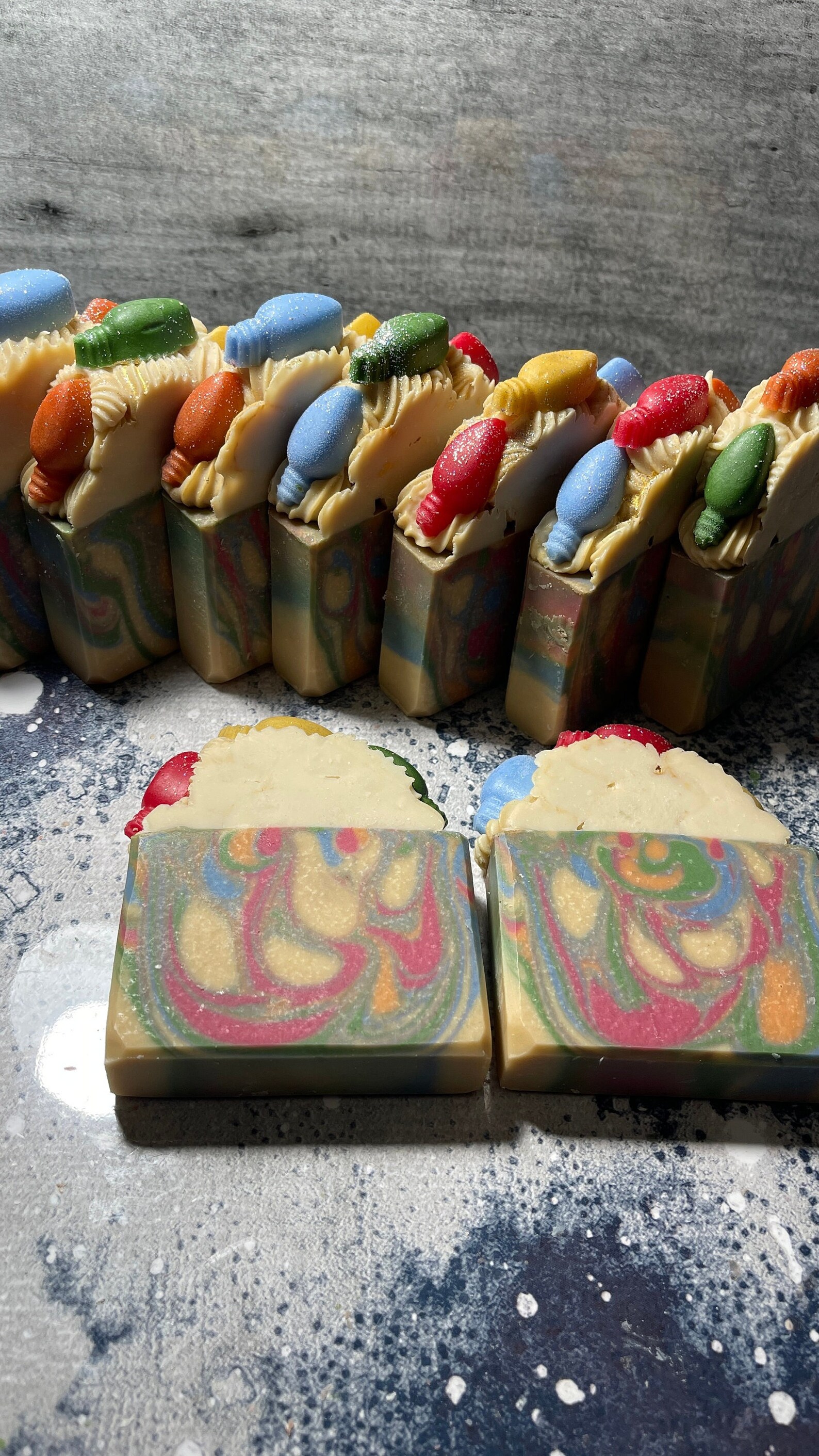 Merry Christmas Cold Process Soap Winter Collection Gift Soap Bar Skin ...