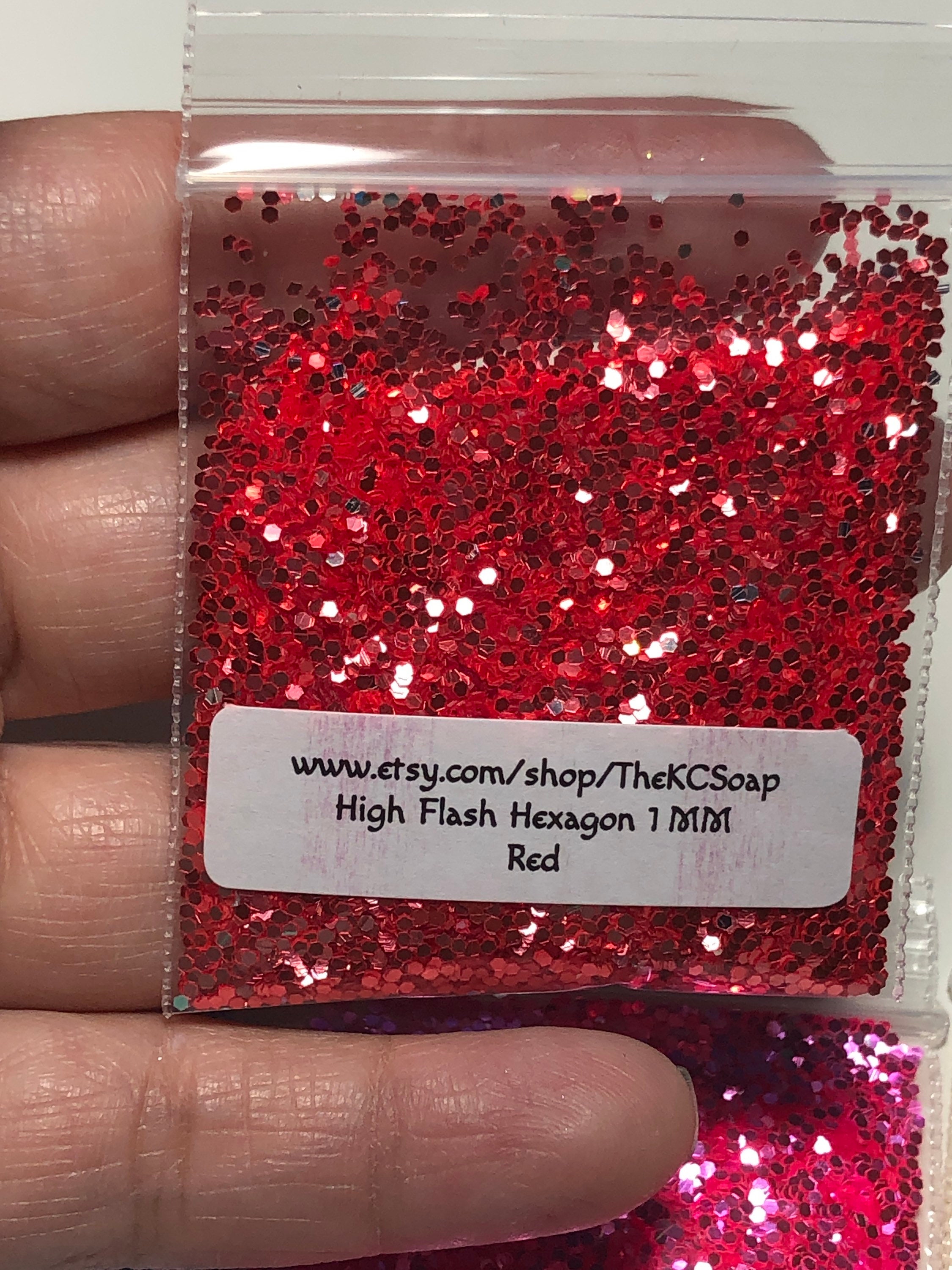 High Flash Hexagon 1MM Nail Act Face Solved Resistant | Etsy