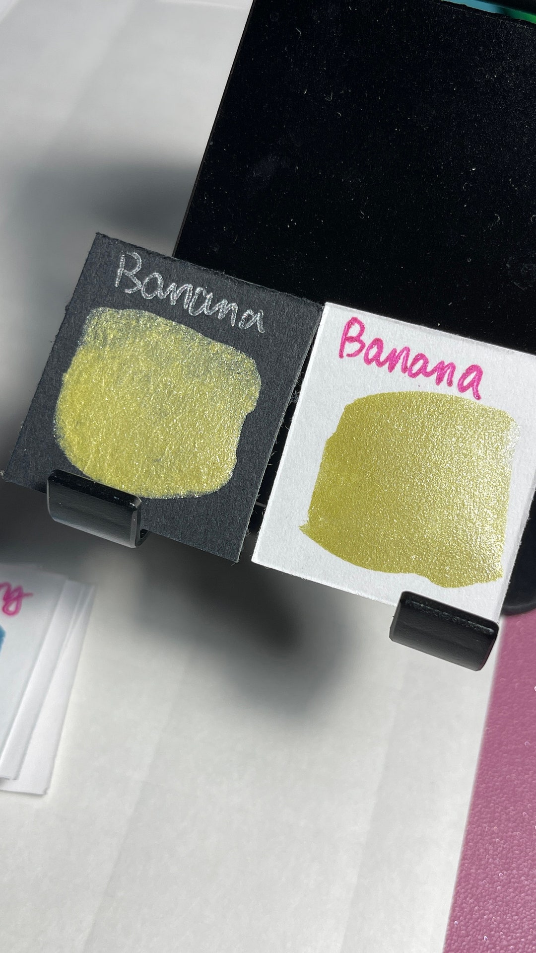 Handmade DIY Watercolor Paint Half Pan Fruit Collection Banana - Etsy