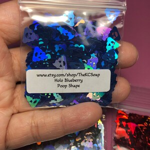 Solvent Resistant Holo Poop shape Glitter U Choose Color Nail | Etsy