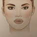 Face Chart Blank for Make Up. Digital A4. - Etsy