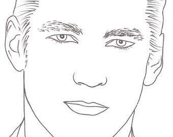 Face Chart Blank A4 Digital - Etsy