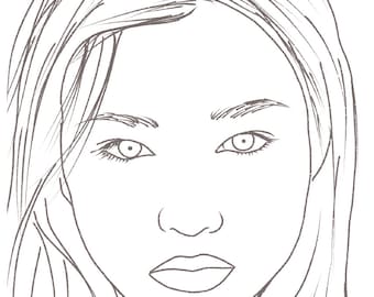 Face Chart Blank for Make Up. Digital A4. - Etsy