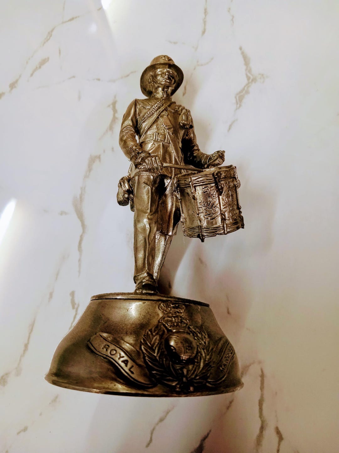 Charles Stadden Figure Pewter Royal Marines With Drum Vintage - Etsy