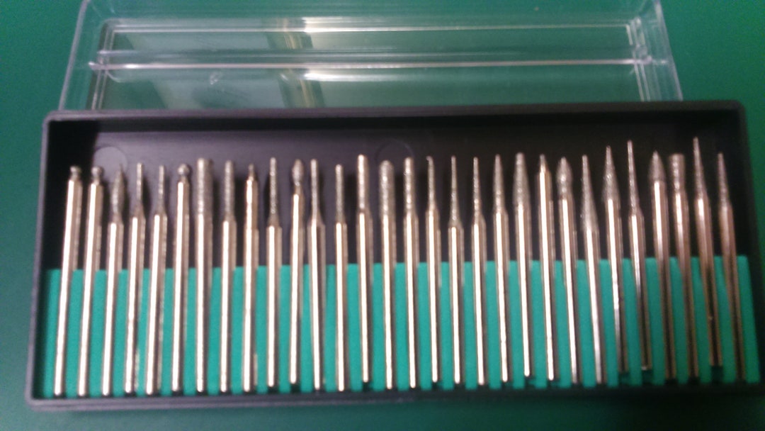30 Pack Micro Diamond Burr Set Compatible With Dremel Ideal for ...