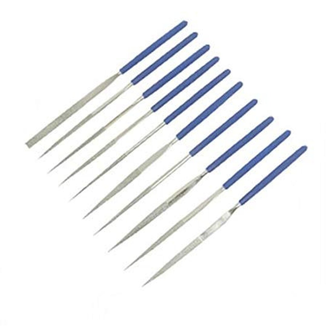 10pc Diamond Coated File Set Precision Assorted Files With Storage ...