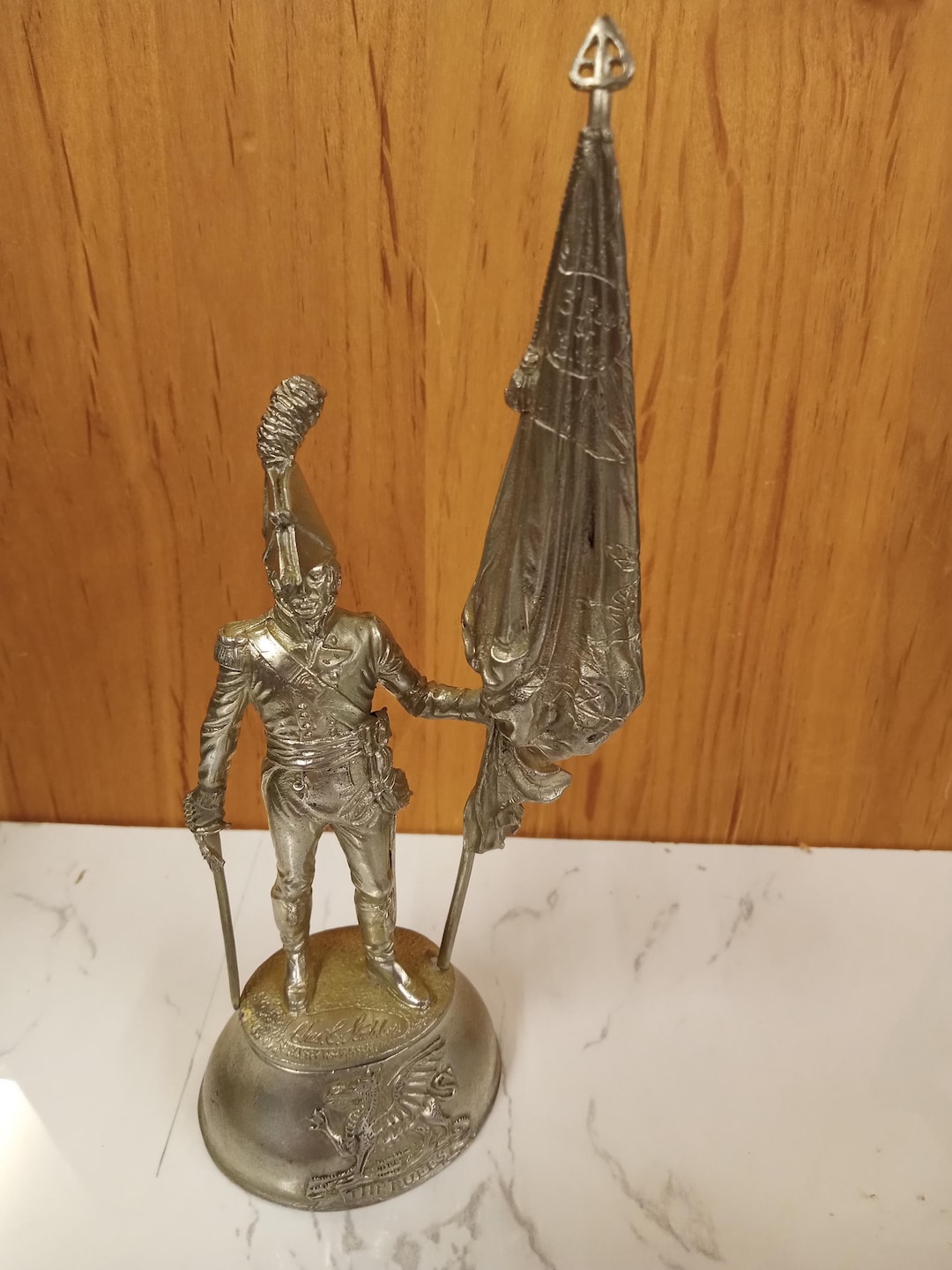 Vintage Pewter the Buffs Signed Chas C Stadden Rare Item - Etsy