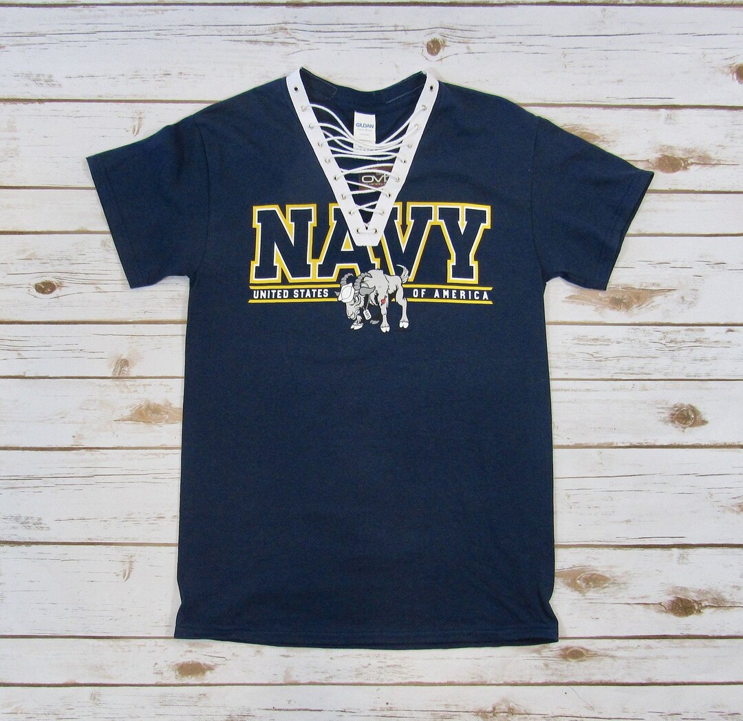 NEW United States Naval Academy Lace-up Tee (S) - Etsy