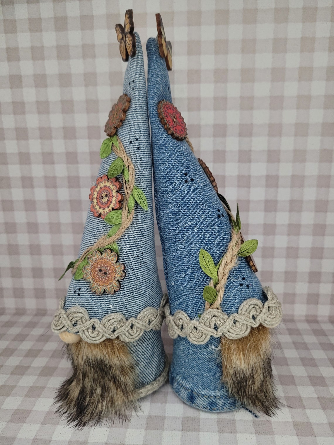Denim and Buttons Gnome - Etsy