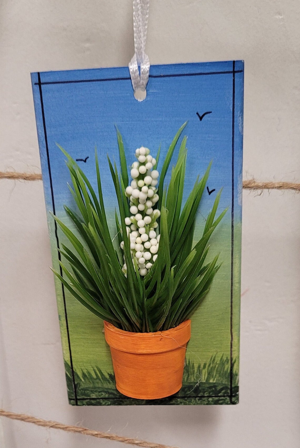 Miniature 3D Flower Arrangements on a Plaque - Etsy