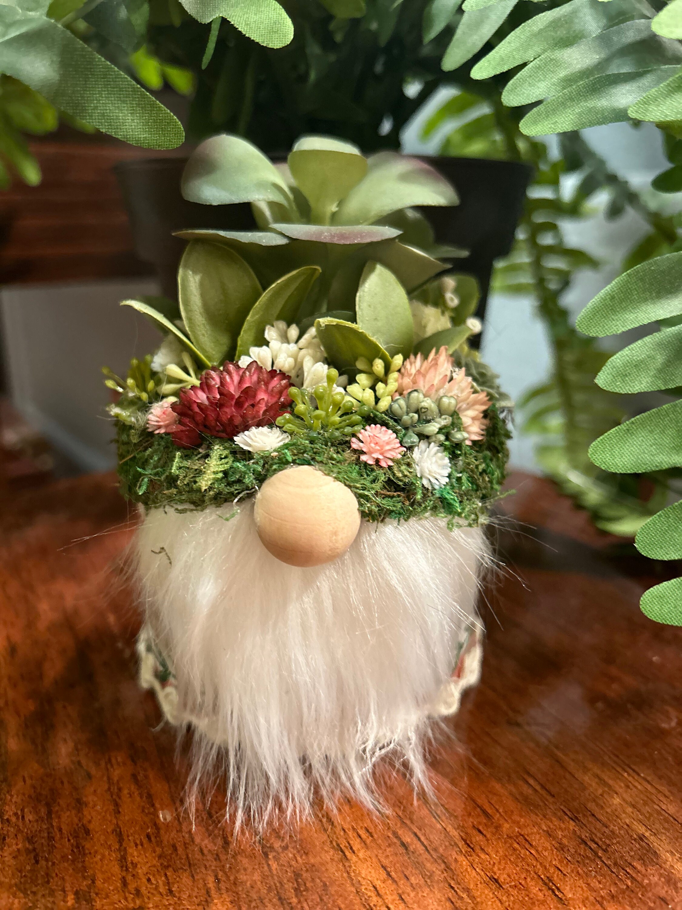2024 Color Trend Faux Succulent Gnome - Etsy
