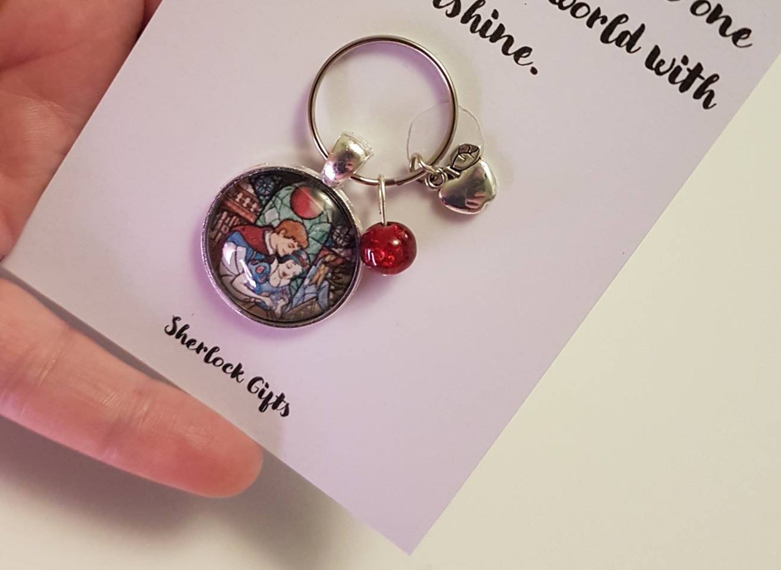 Princess Stained Glass Keyring. Disney Inspired Gift. - Etsy