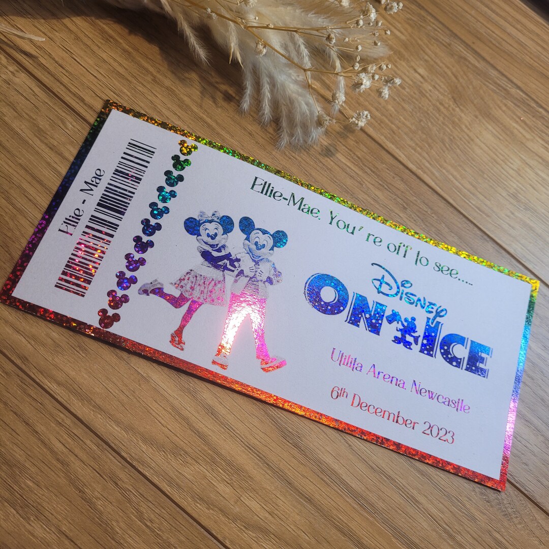 Disney on Ice, Disney on Ice Gift Surprise Trip, Holiday Reveal, Foil ...