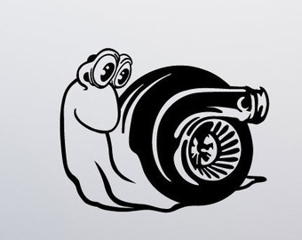Turbo Snail Decal - Etsy