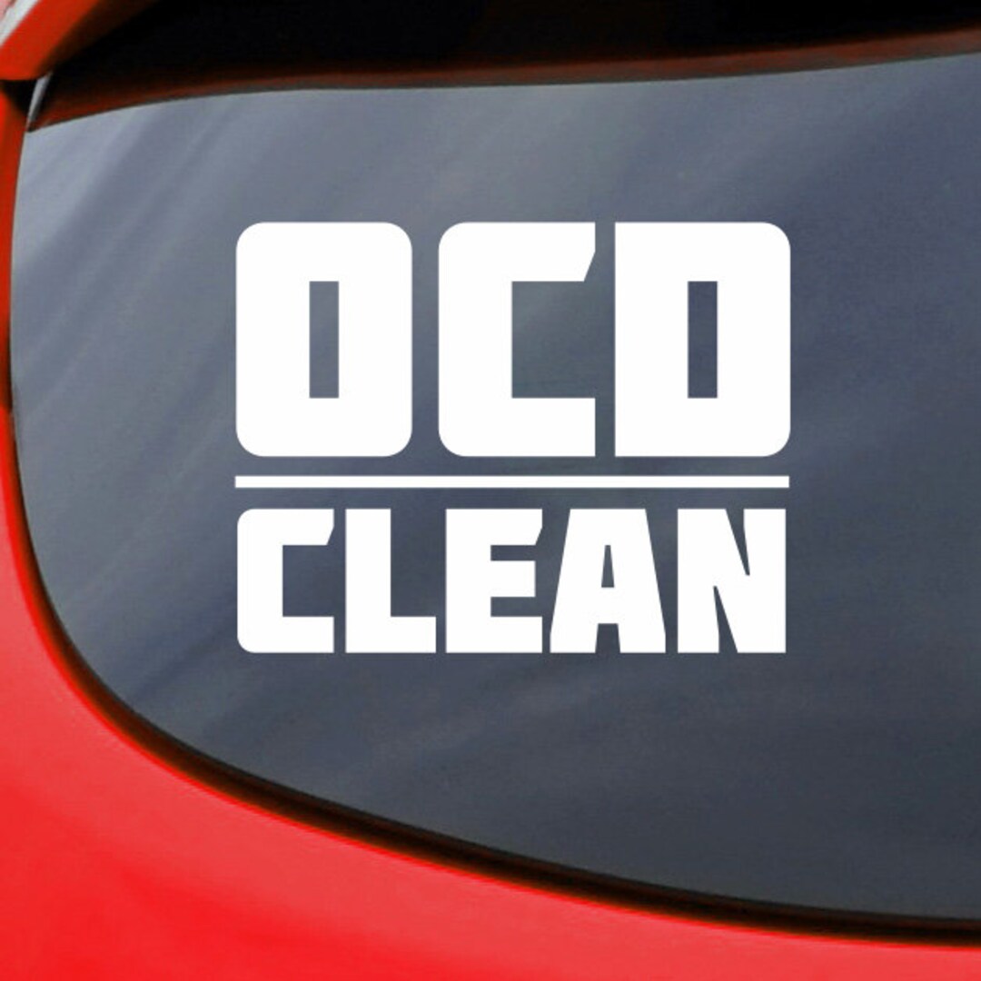 OCD Clean Car Decal Vinyl Sticker Window Bumper Funny - Etsy