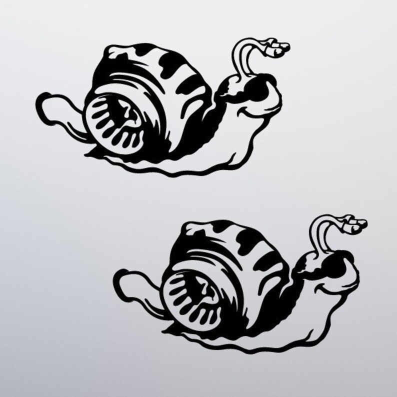 2x Turbo Snail Car Decals Vinyl Sticker Window Bumper - Etsy