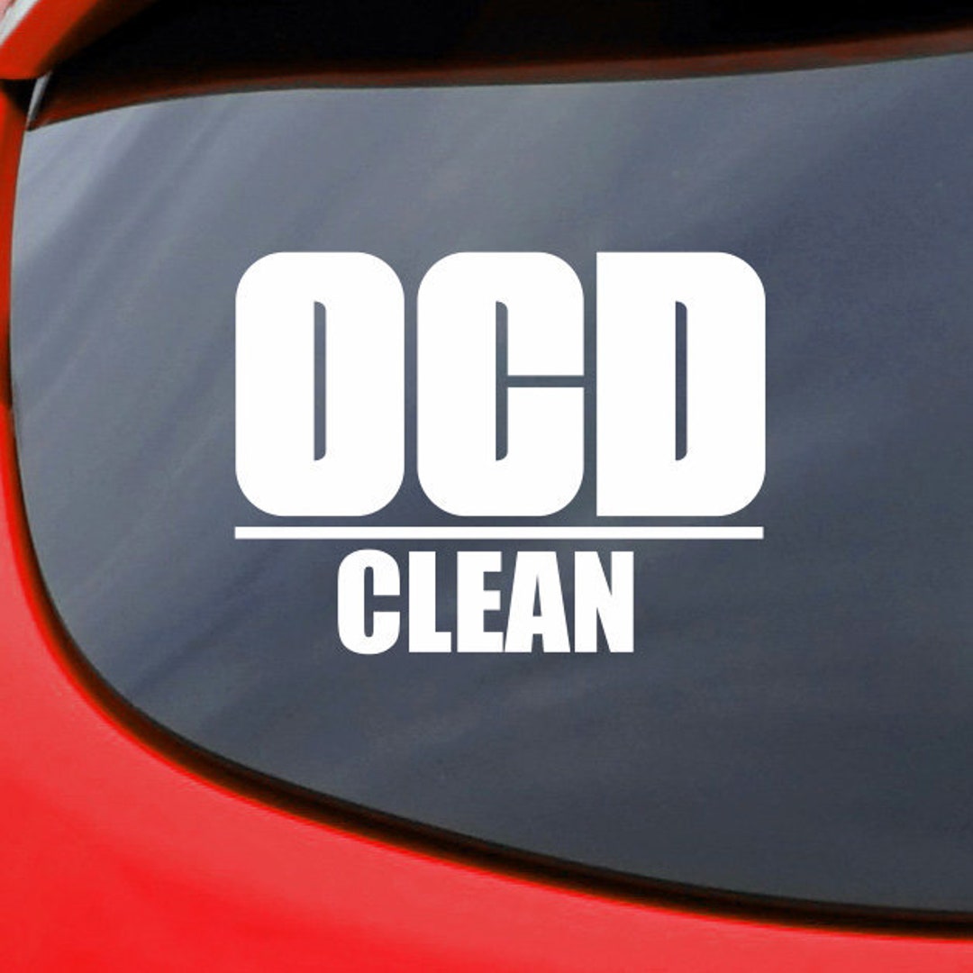 OCD Clean Car Decal Vinyl Sticker Window Bumper Funny - Etsy