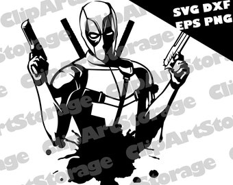 Deadpool vector | Etsy
