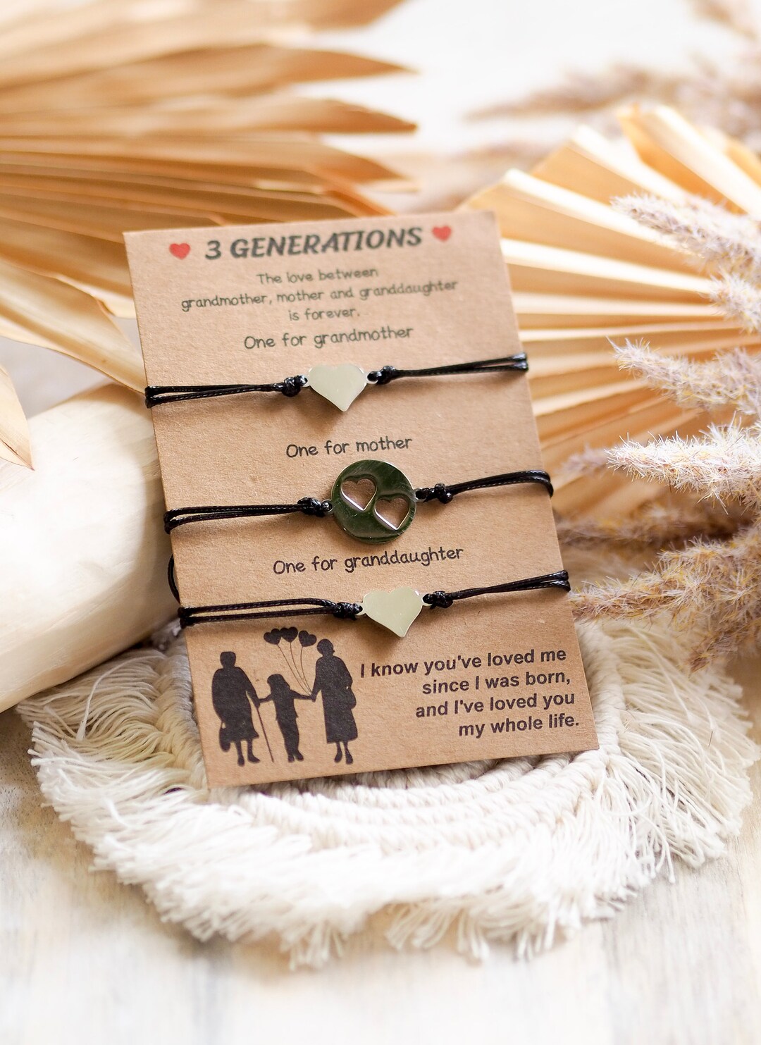 Filigree Bracelet Mother Daughter Grandma 3 Generations - Etsy