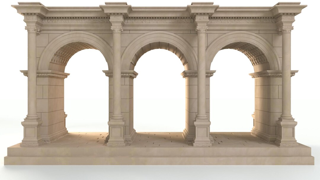 Hadrians Gate Antalya Old Town - Antalya Üçkapılar 3D Printable STL ...